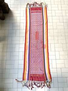 Ritual Blanket Silver Thread and Cotton~Kain Sunkit CLOTH FABRIC