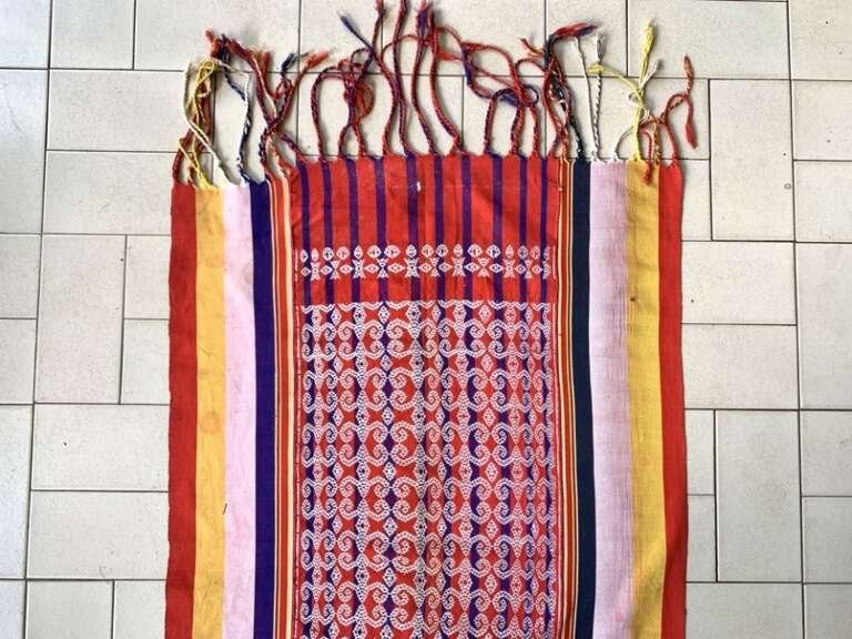 Ritual Blanket Silver Thread and Cotton~Kain Sunkit CLOTH FABRIC