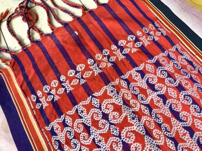 Ritual Blanket Silver Thread and Cotton~Kain Sunkit CLOTH FABRIC