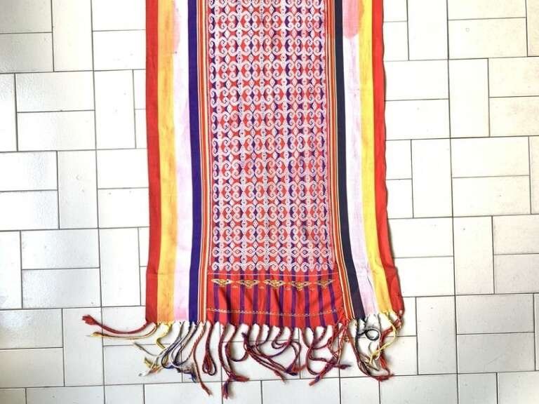 Ritual Blanket Silver Thread and Cotton~Kain Sunkit CLOTH FABRIC