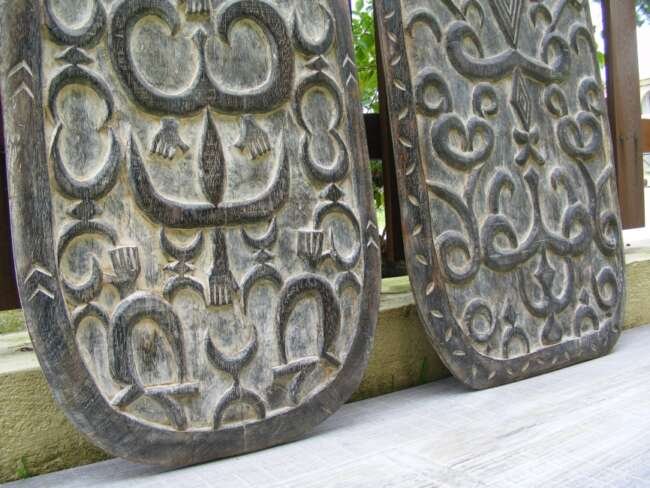 Asian Shield Hardwood Kayu Jati ARMOR wall and home deco design