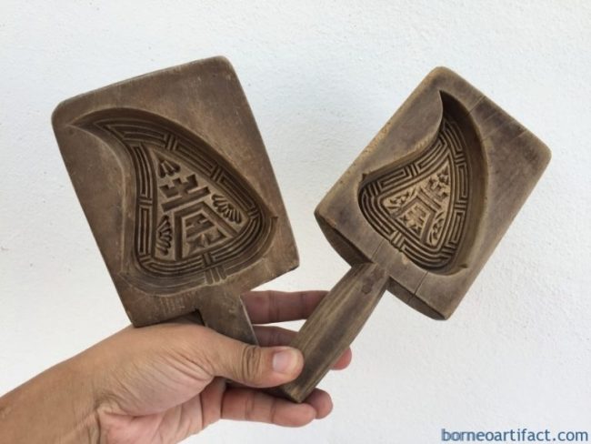 old CAKE MOLD CHINESE ANTIQUE Biscuit Maker Asia Food CAST