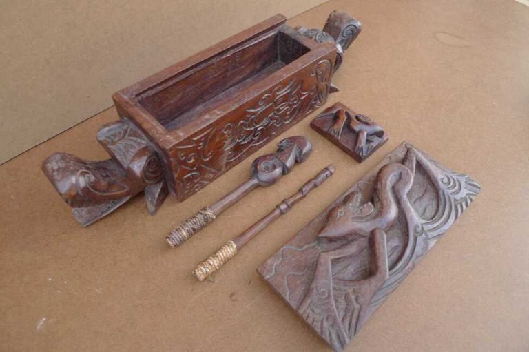 TATTOO KIT LARGE NATIVE SET Mallet Body Piercing Borneo DAYAK