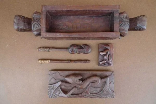 TATTOO KIT LARGE NATIVE SET Mallet Body Piercing Borneo DAYAK