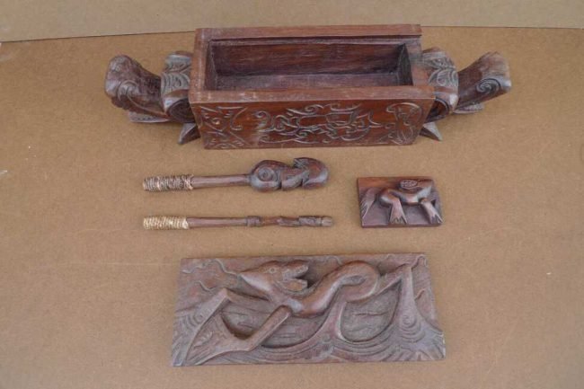 TATTOO KIT LARGE NATIVE SET Mallet Body Piercing Borneo DAYAK