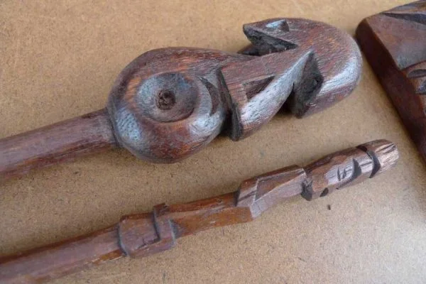 TATTOO KIT LARGE NATIVE SET Mallet Body Piercing Borneo DAYAK