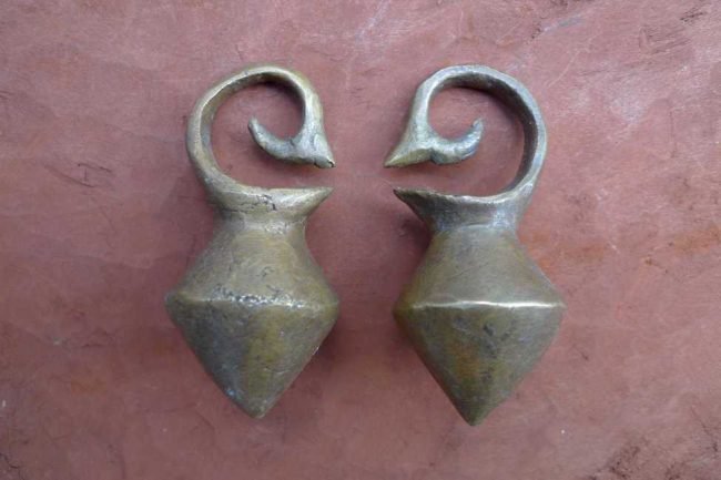 Native Ear Weight GIANT EARRING Earlobe Enlarger Tribal Jewelry