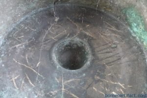 BRASS DRUM Asian culture 560mm/22 GONG TAWAK Dayak Ceremonial