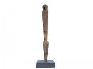 Weathered Outdoor Statue Ancestral Eroded Pole Icon Hardwood