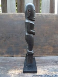 Old Batak Statue 1 PAIR FETILITY Ancestral Couple Facial Image