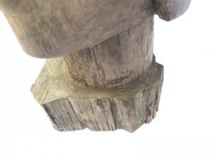 Head figure DAYAK WOODEN SKULL FACIAL Statue Sculpture Primitive