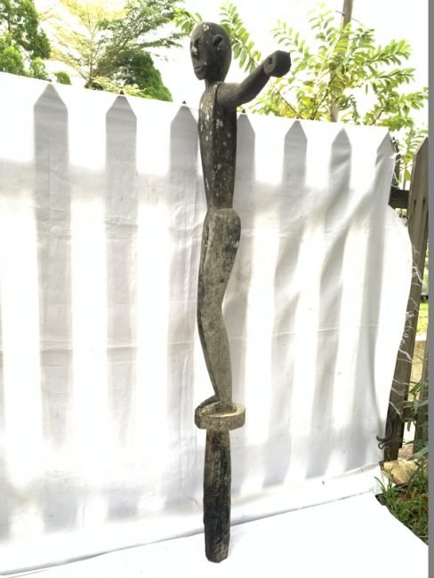 Outdoor deco 1660mm GUARDIAN STATUE Eroded Figure Sculpture