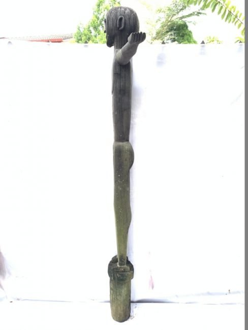 Tribal Figure PATUNG POLISI STATUE Dayak Sculpture Authentic Borneo