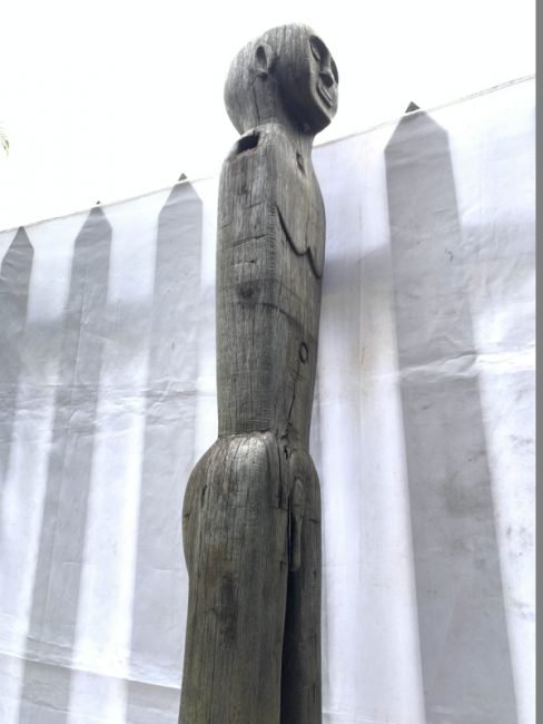 Tribal Figure PATUNG POLISI STATUE Dayak Sculpture Authentic Borneo