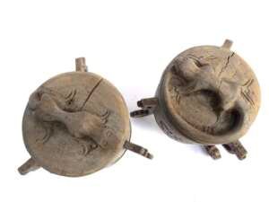 Oceanian Art Tribal Box Container Chamber Medicine Jewelry