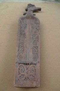 TRIBAL GUITAR BORNEO SAPE HORNBILL Musical Music Instrument