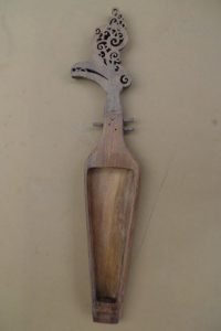 TRIBAL GUITAR BORNEO SAPE HORNBILL Musical Music Instrument