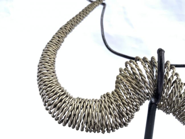 KALABUBU Necklace SILVER BRASS WIRE Body Neck Jewelry Jewel