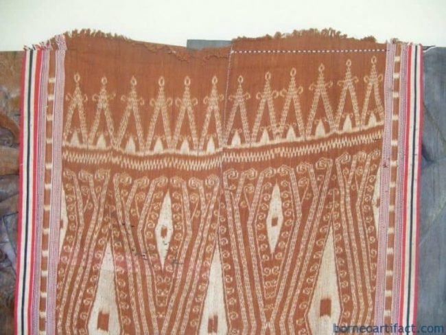 Asian Cloth PUA KUMBU SHIELD Motif Ikat Bidan blanket Ancestral Ritual