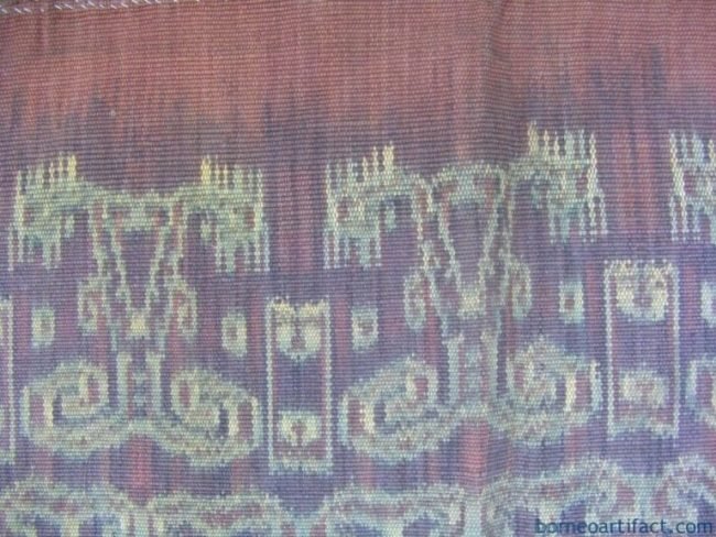 Dayak Cloth ENGKERAMBA SPIRIT & DEER Ikat Bidang Ritual SARONG