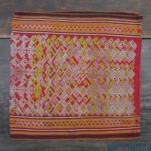 Dayak Cloth ENGKERAMBA SPIRIT & DEER Ikat Bidang Ritual SARONG
