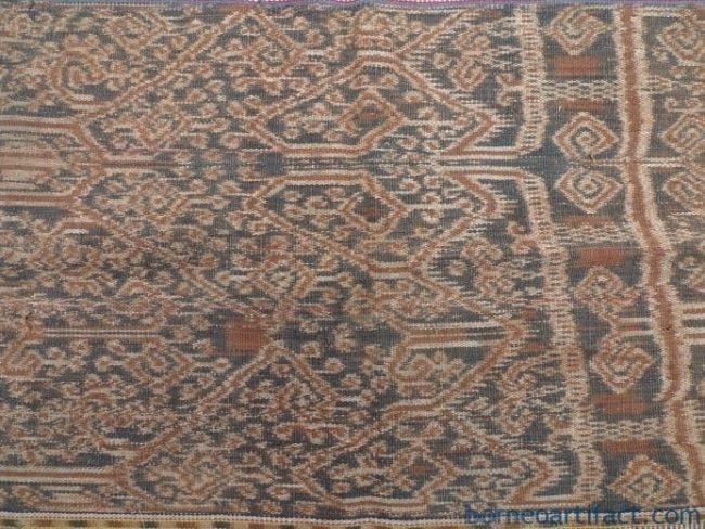 Tribal Costume DAYAK Sieve Pattern Old Ikat Bidang SARONG Skirt