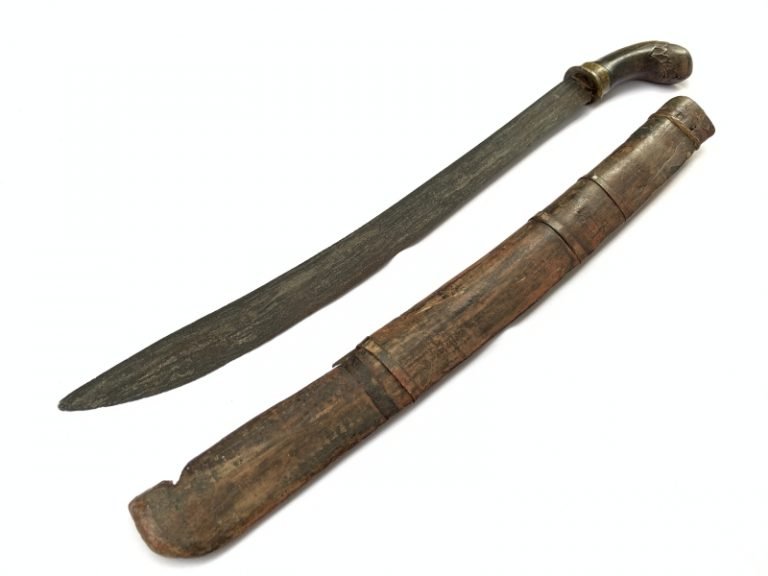 Antique Sword PEDANG SUMBAWA Golok Knife Parang Weapon Lesser