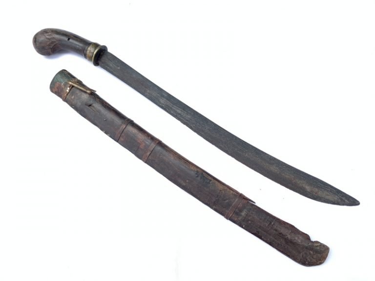 Antique Sword PEDANG SUMBAWA Golok Knife Parang Weapon Lesser