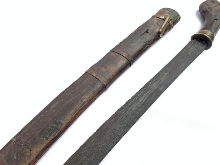 Antique Sword PEDANG SUMBAWA Golok Knife Parang Weapon Lesser
