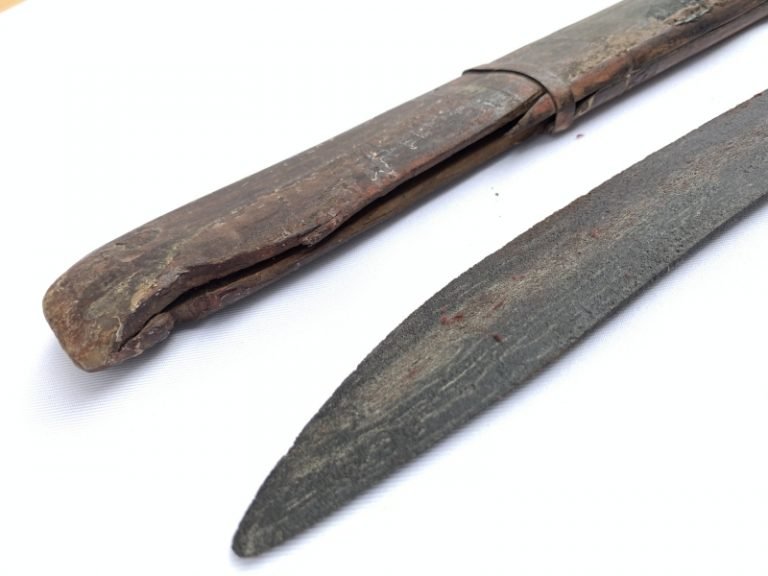 Antique Sword PEDANG SUMBAWA Golok Knife Parang Weapon Lesser