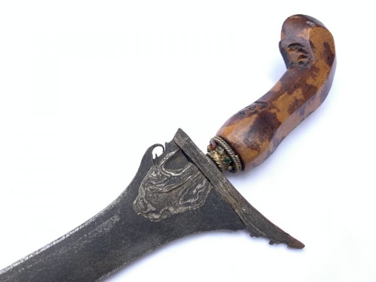 Indonesian Dagger KERIS BATU LAPAK STRAIGHT BLADE Weapon