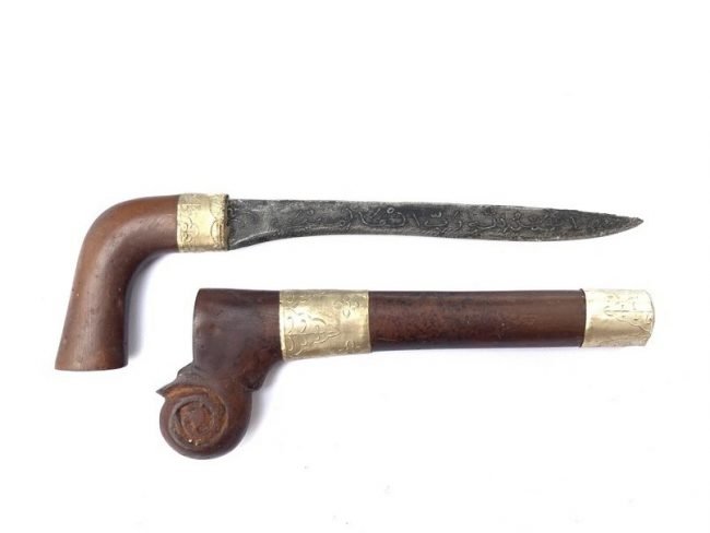 CEREMONIAL DAGGER BADIK Prayer Verse Holy Jawi Knife Kris Keris