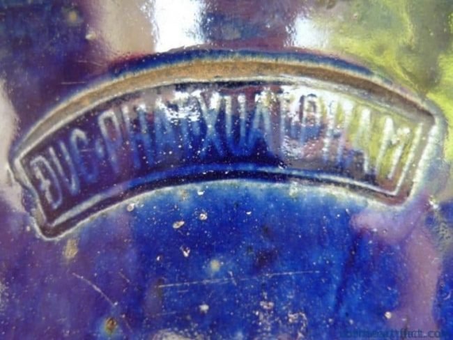 Tajau BLUE 850mm JAR Ching / Qing (1644-1912) rare Vase Pot Pottery