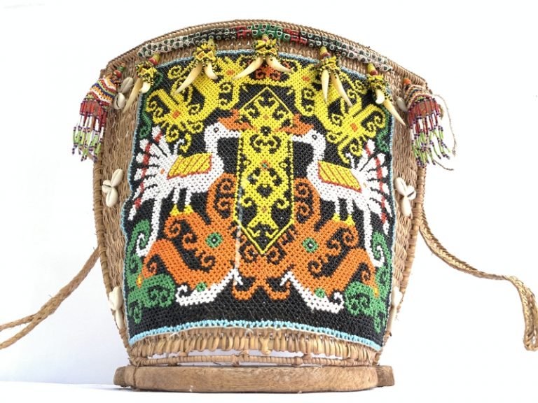 Traditional Child Carrier Baby Bag Tribe Tribal Borneo Backpack