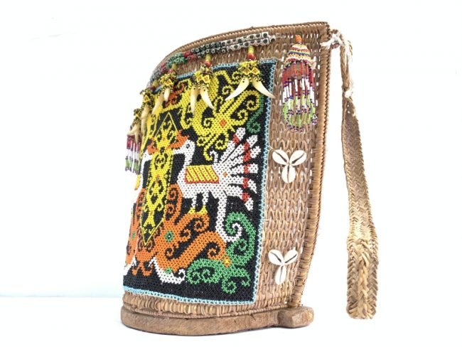 Traditional Child Carrier Baby Bag Tribe Tribal Borneo Backpack