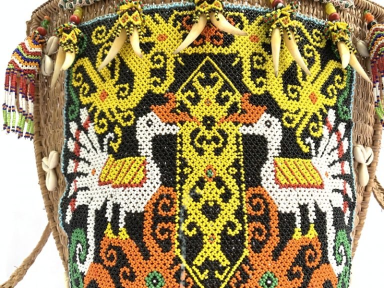 Traditional Child Carrier Baby Bag Tribe Tribal Borneo Backpack