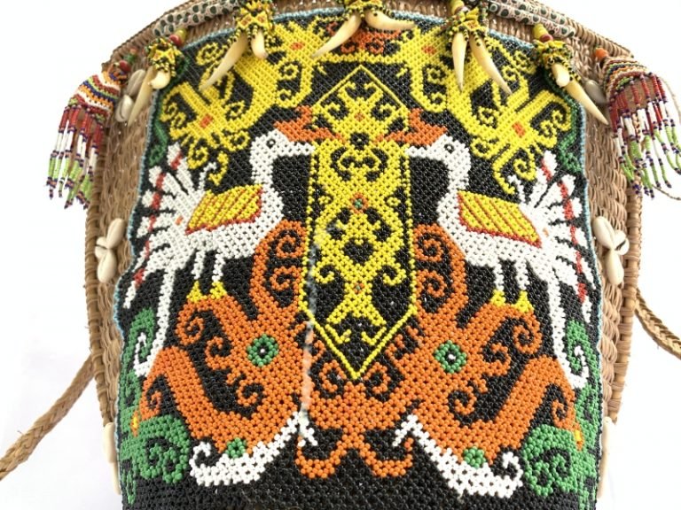 Traditional Child Carrier Baby Bag Tribe Tribal Borneo Backpack