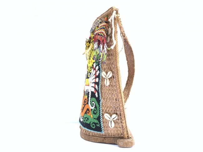 Traditional Child Carrier Baby Bag Tribe Tribal Borneo Backpack