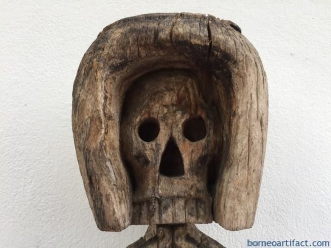 KORWAR SKULL STATUE 630mm MEGA RARE Oceanic Sculpture Tribal