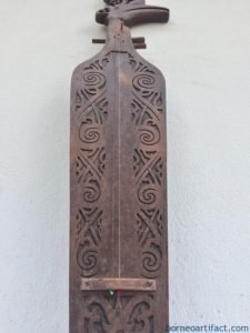 SAPE XL 1240mm/48.8 Tribal Guitar Hornbill Musical Instrument BORNEO