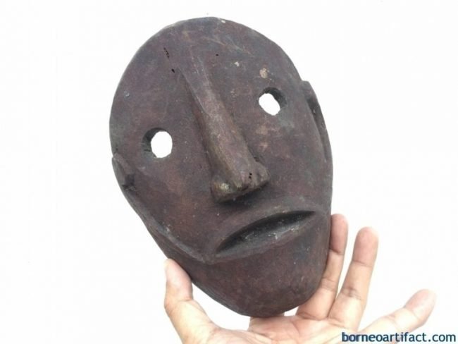 masque IBAN MASK Headhunter Borneo Facial Tribal Face Topeng Dayak