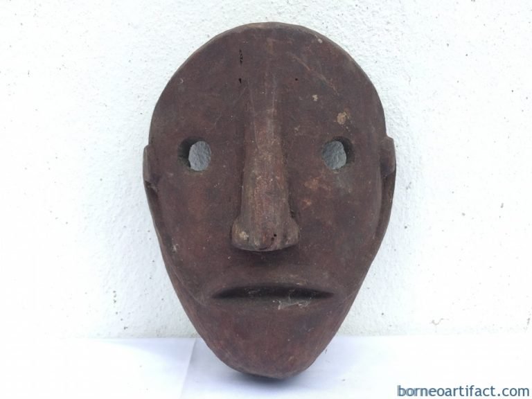 masque IBAN MASK Headhunter Borneo Facial Tribal Face Topeng Dayak