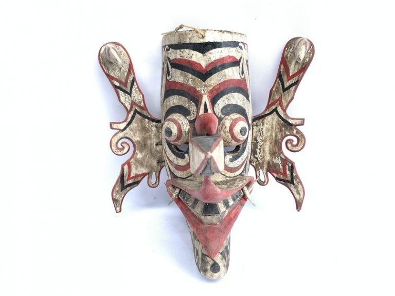 Dancing Mask TOPENG HUDOG DAYAK Borneo Facial Face Painting
