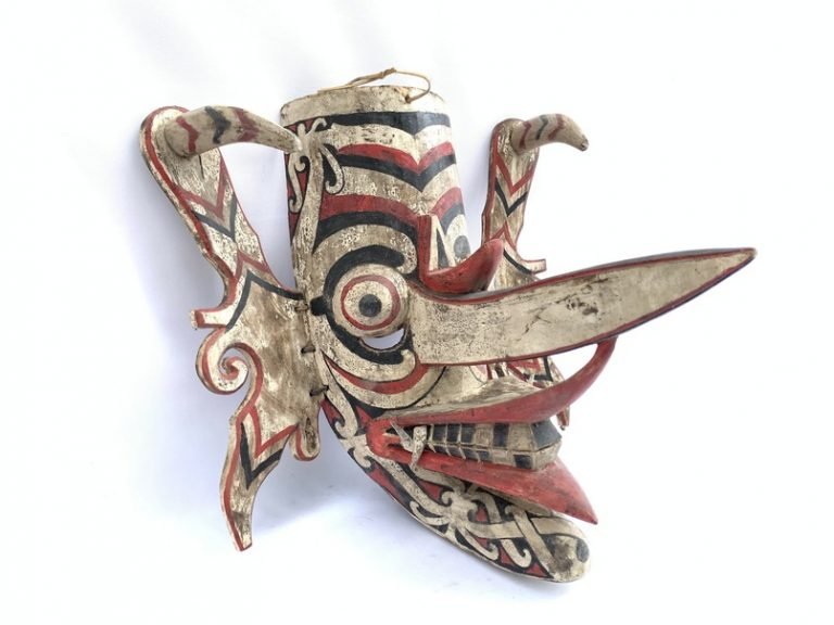 Dancing Mask TOPENG HUDOG DAYAK Borneo Facial Face Painting