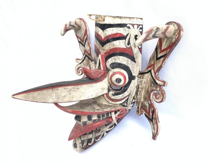 Dancing Mask TOPENG HUDOG DAYAK Borneo Facial Face Painting