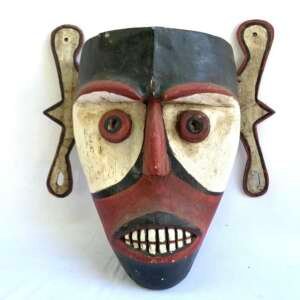 Headhunter Mask IRONWOOD DAYAK AHE Facial Dyak Native Artefact