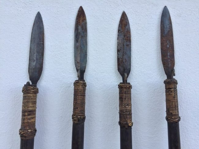 Blowpipe Spear Four Sumpit Primitive Hunting Weapon Knife