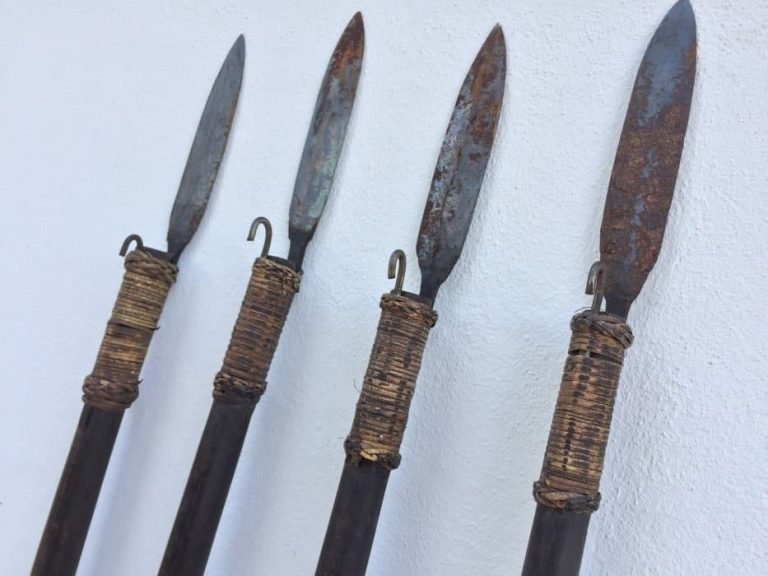 Blowpipe Spear Four Sumpit Primitive Hunting Weapon Knife