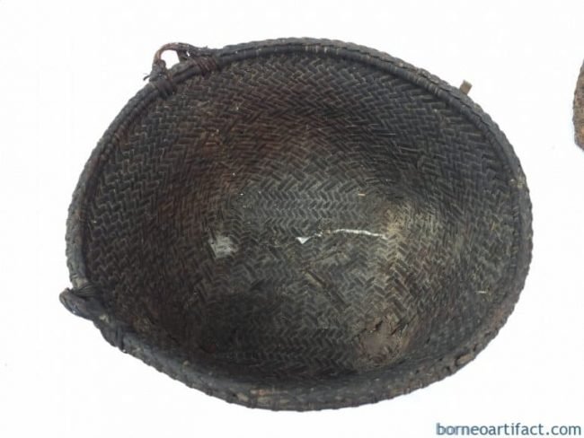 IBAN BASKET ANTIQUE Hand Woven Craft Dayak Borneo Handmade