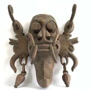 Ceremonial Mask Borneo Pig Mask Animal Masque Sculpture Dayak